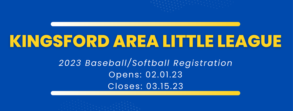Kingsford Area Little League > Home